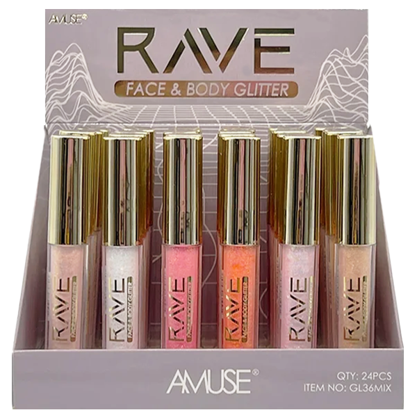 Amuse Rave Face & Body Glitter – cosmeticoslindos
